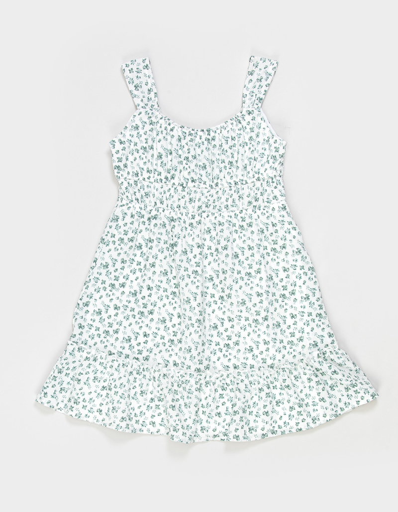 RSQ Girls Ditsy Smocked Waist Dress - SAGE - S | Tillys