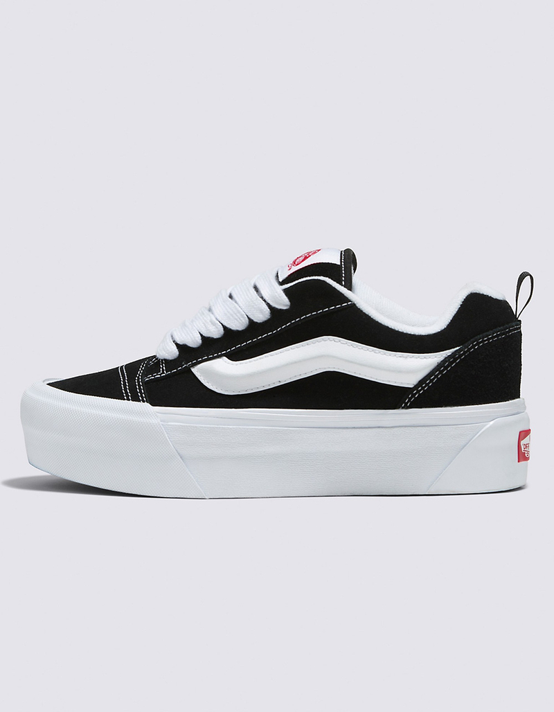 VANS Knu Stack Womens Platform Shoes - BLK/WHT | Tillys