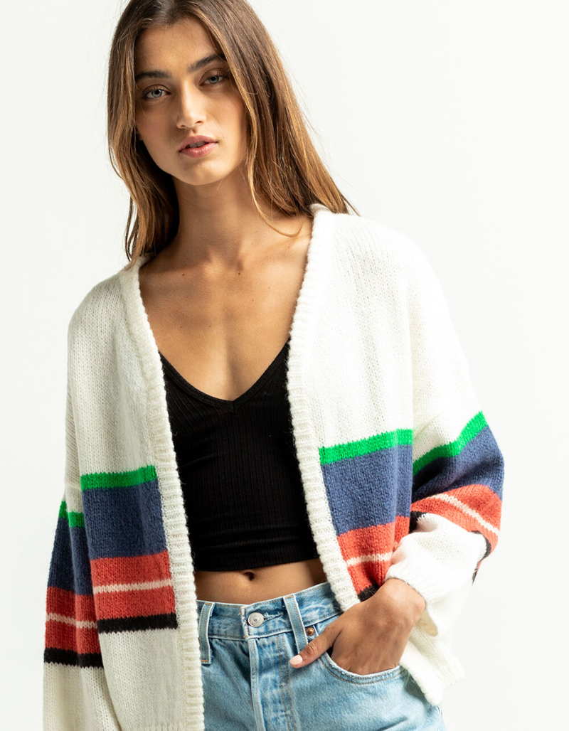QUIKSILVER Outer Sunset Womens Cardigan - WHITE COMBO | Tillys