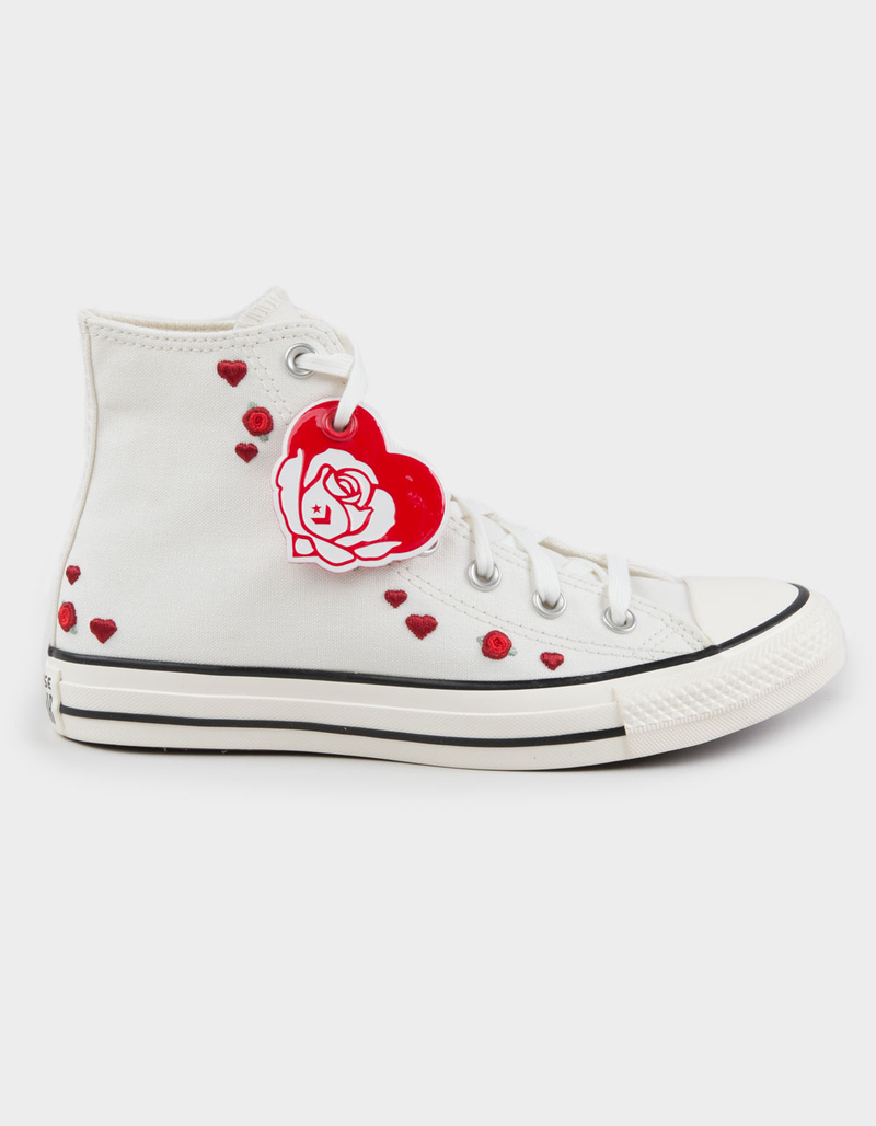 CONVERSE Chuck Taylor All Star Roses Embroidered Womens High Top Shoes ...