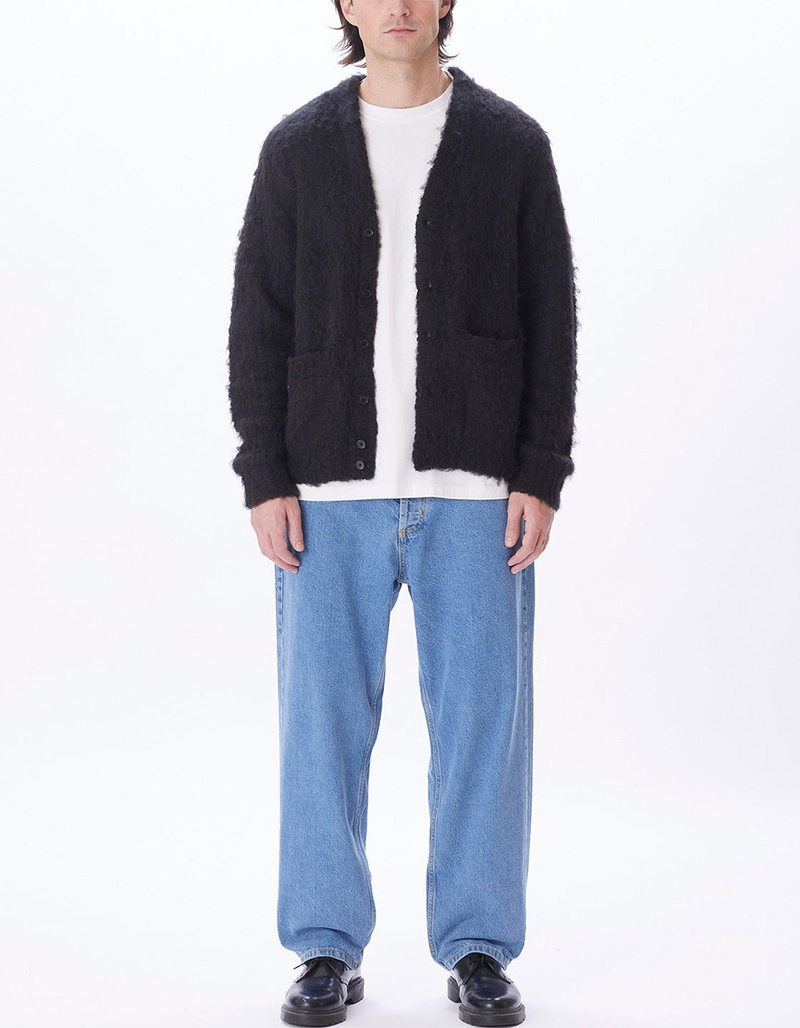 OBEY Patron Mens Cardigan - BLACK | Tillys