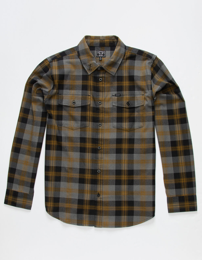 DARK SEAS Malaga Mens Flannel - BLACK/GRAY - S | Tillys