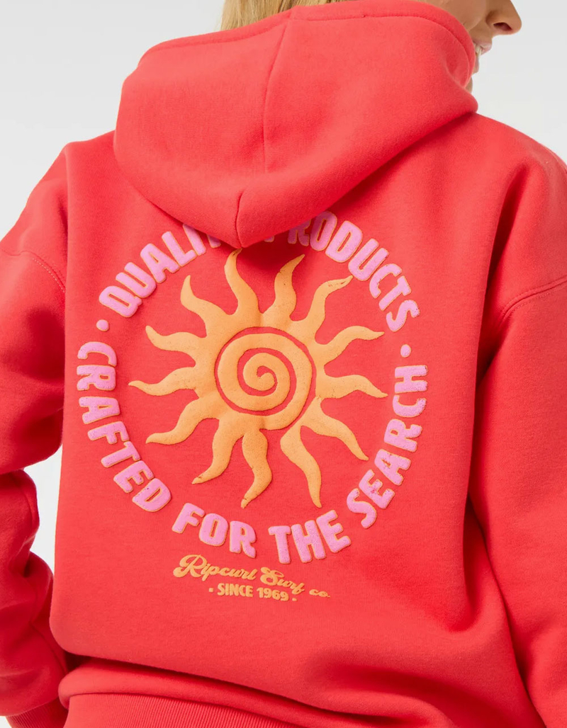 RIP CURL Cala Band Womens Hoodie - RED - L | Tillys