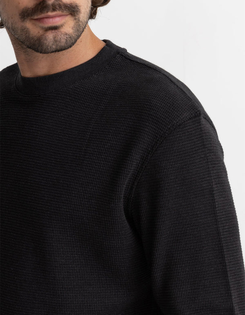RHYTHM Classic Waffle Knit Mens Thermal - BLACK - L | Tillys