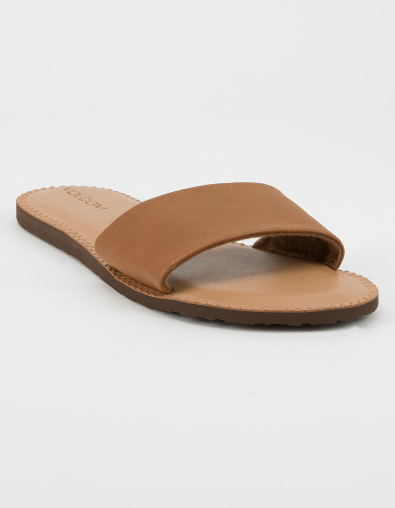 VOLCOM Simple Slide Tan Womens Sandals - TAN - 7 | Tillys