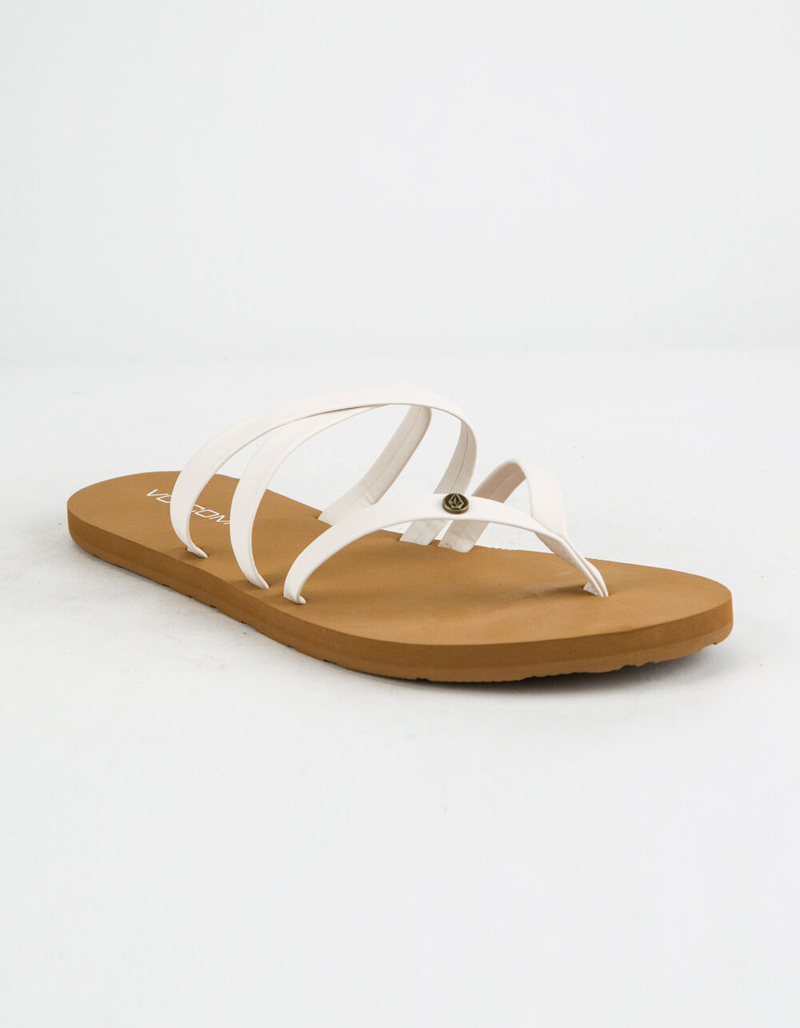 VOLCOM Easy Breezy Womens Sandals - WHITE - 9 | Tillys