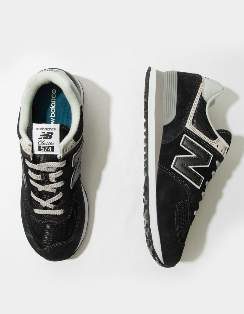 NEW BALANCE 574 Mens Shoes - BLK/WHT - 6 | Tillys