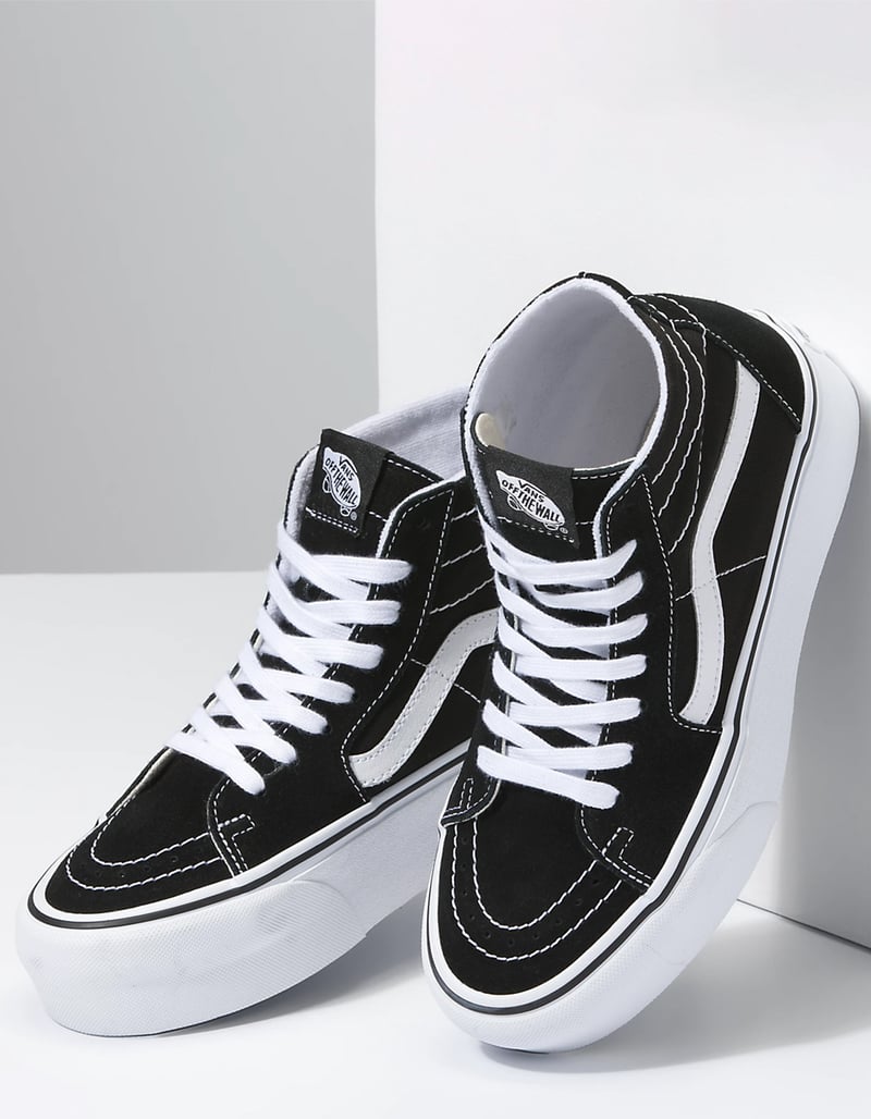 VANS Sk8-Hi Tapered Stackform Womens Shoes - BLK/WHT | Tillys