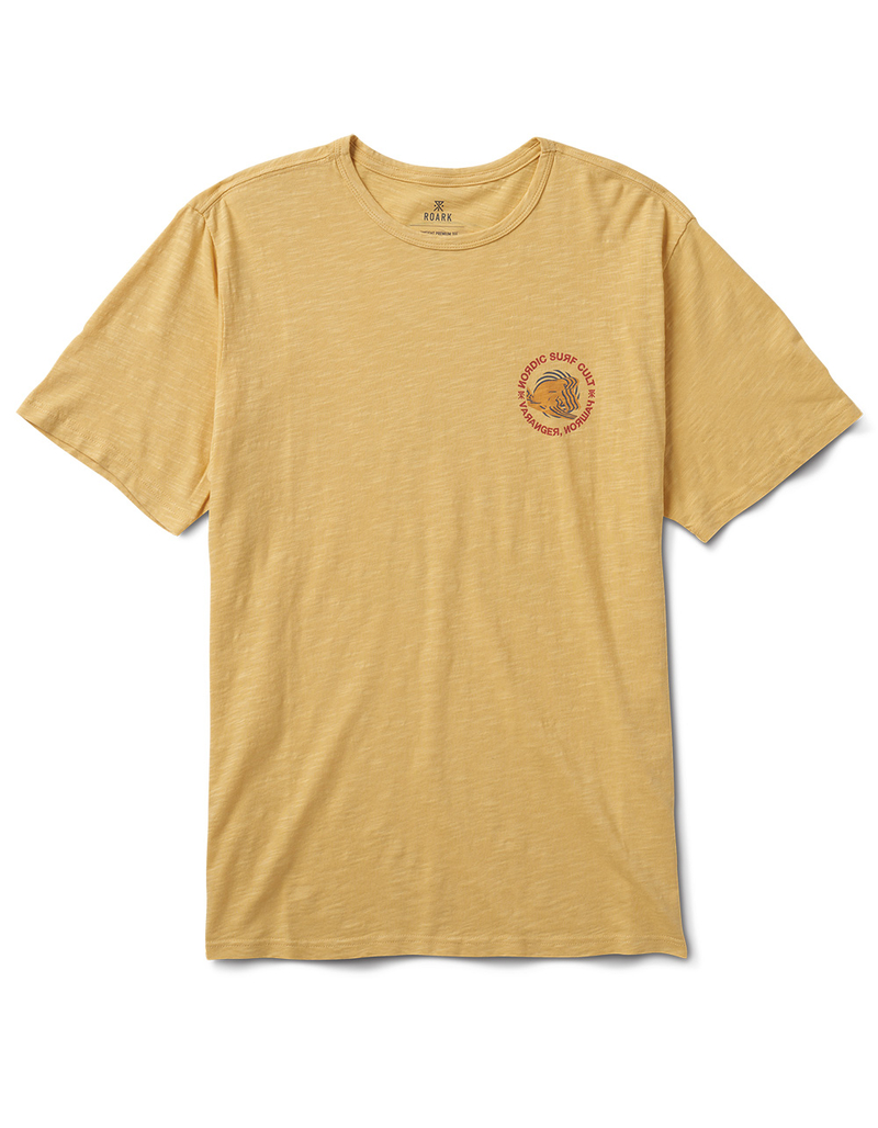 ROARK Surf Cult Organic Mens Tee - YELLOW | Tillys