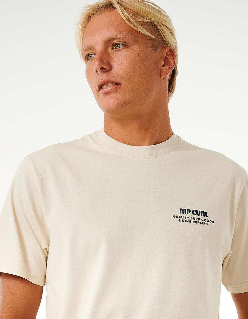 RIP CURL Heritage Ding Repairs Mens Tee - OFF WHITE | Tillys