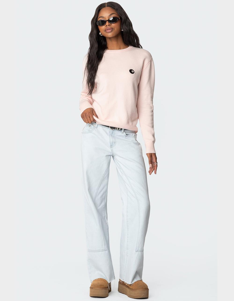 EDIKTED Magic 8 Sweater - LIGHT PINK - L | Tillys