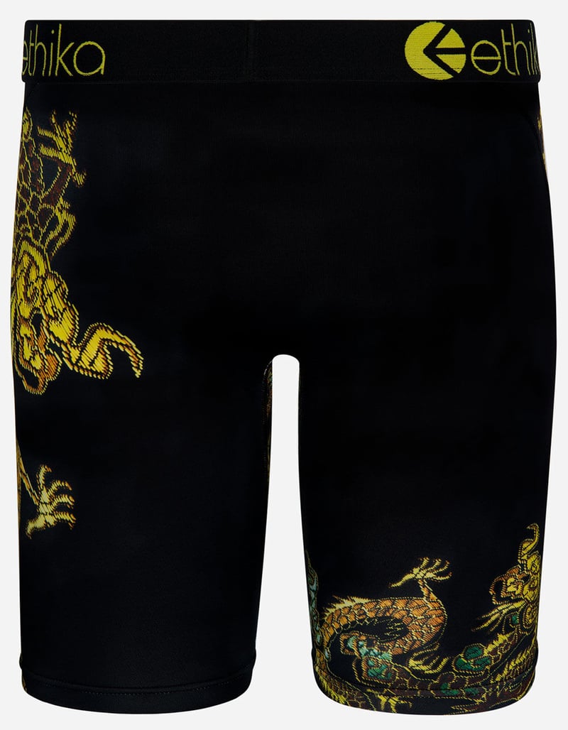 ETHIKA Dragon Thread Staple Mens Boxer Briefs - BLACK/GOLD - XL | Tillys