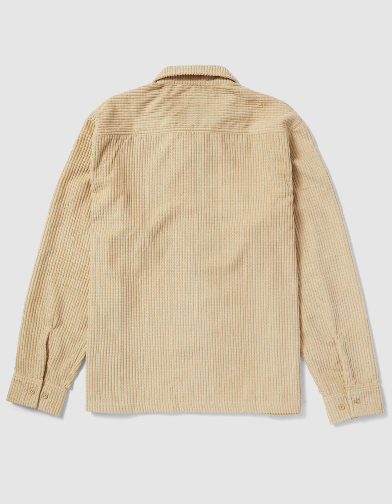 HUF Cornelius Mens Corduroy Zip Shirt - OATMEAL | Tillys