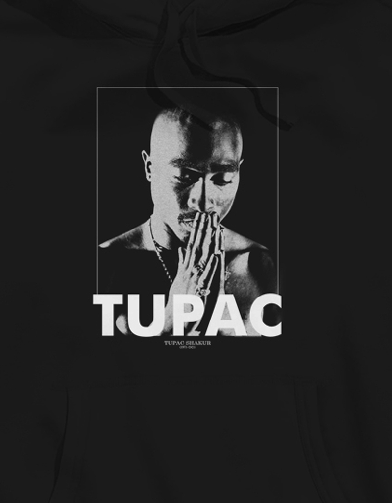TUPAC Praying Hands Unisex Kids Hoodie - BLACK - M | Tillys