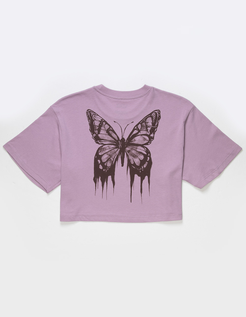 VANS Fallen Girls Crop Tee - LAVENDAR | Tillys