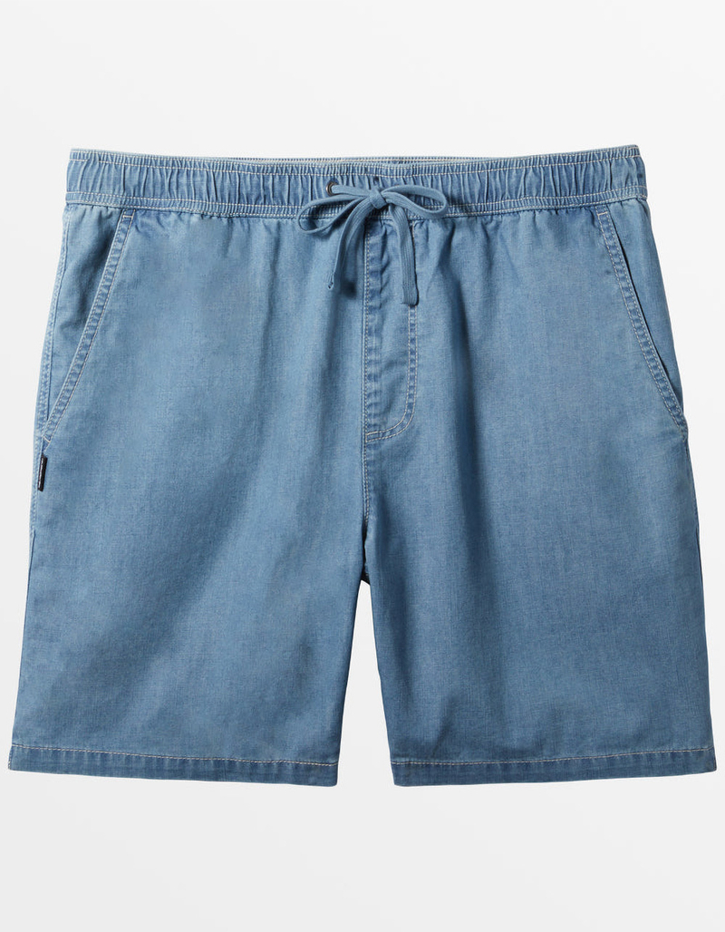 QUIKSILVER Taxer Mens Elastic Waist Denim Shorts - STONE WASH | Tillys