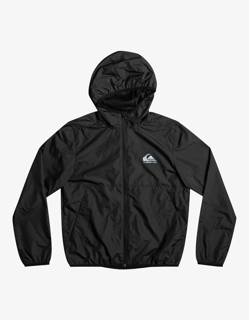 QUIKSILVER Everyday Boys Hooded Windbreaker Jacket - BLACK | Tillys