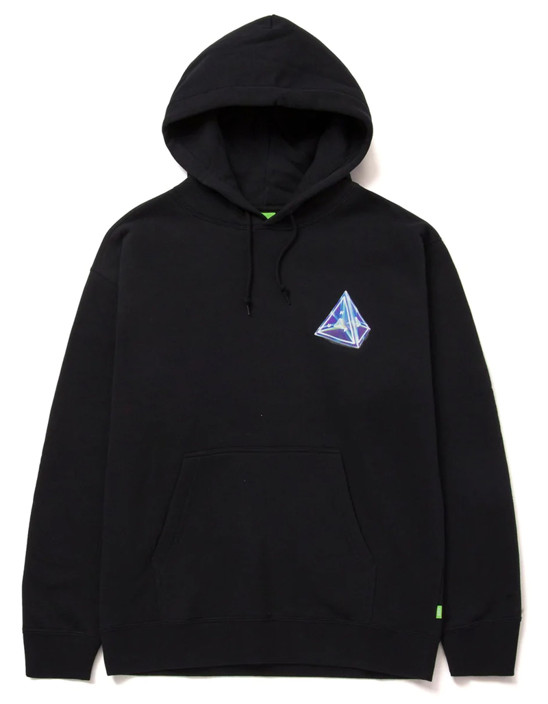HUF Tesseract Triple Triangle Mens Hoodie - BLACK | Tillys