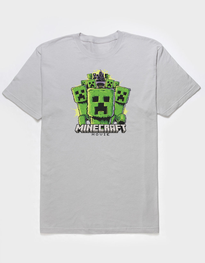 A MINECRAFT MOVIE Creepers Unisex Tee - SILVER | Tillys