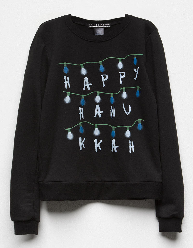PRINCE PETER Hanukkah Girls Sweatshirt - BLACK - L | Tillys