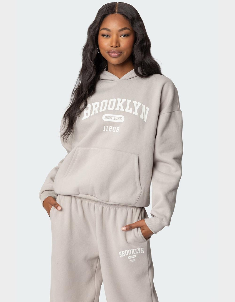 EDIKTED Brooklyn NY Hoodie - BEIGE | Tillys