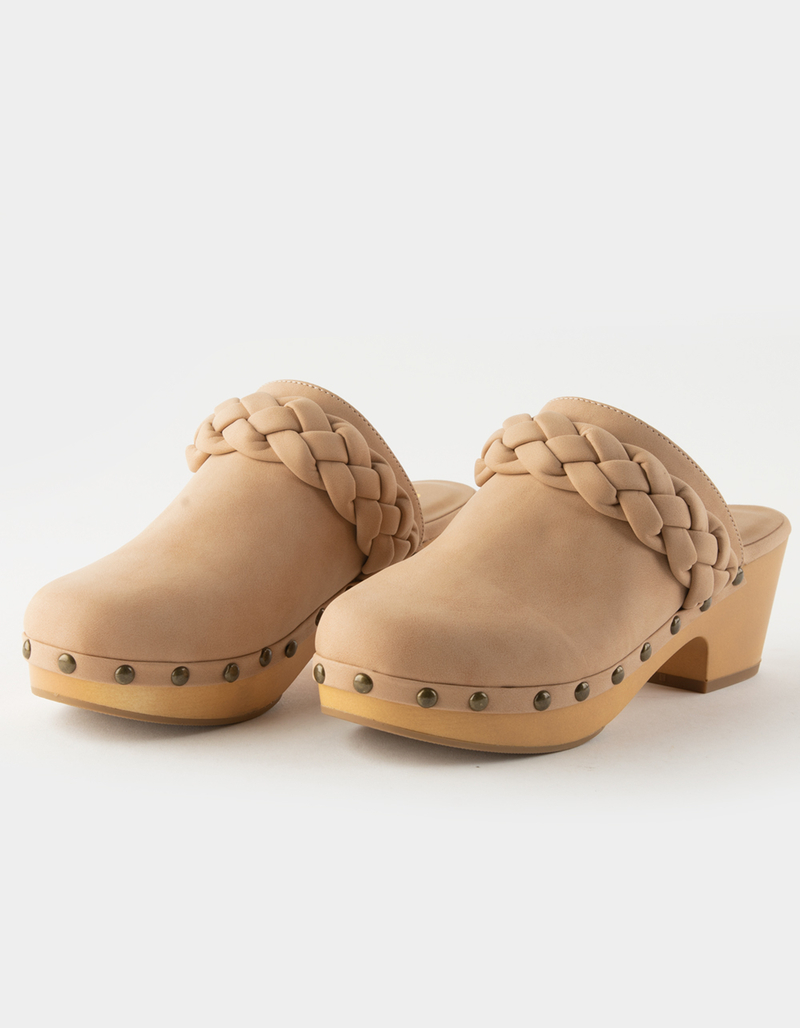SODA Morel Womens Wood Clogs - NUDE | Tillys