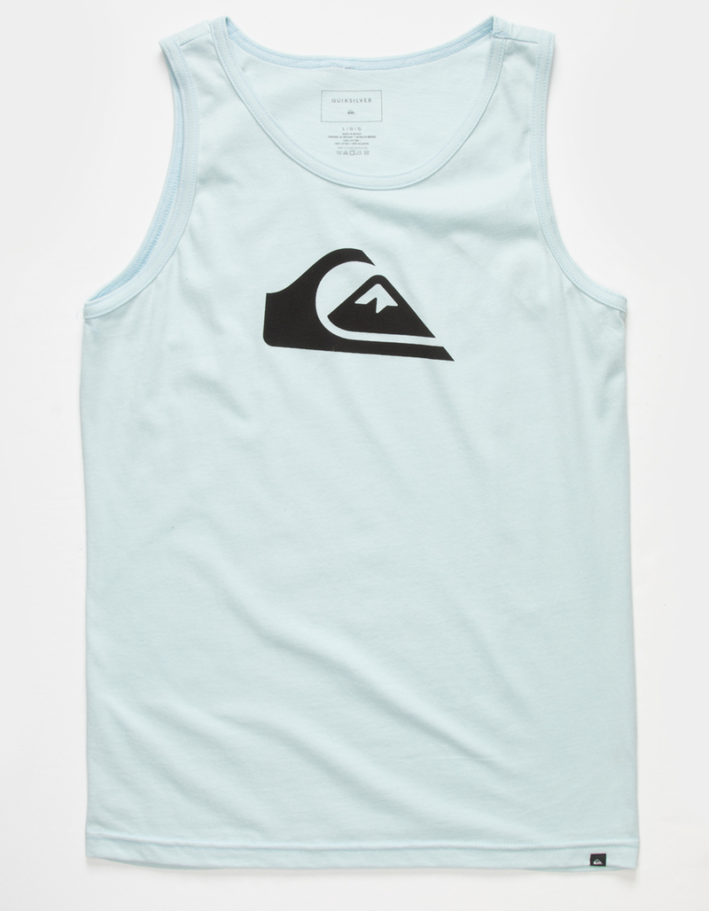 QUIKSILVER Comp Logo Boys Tank Top - LIGHT BLUE | Tillys