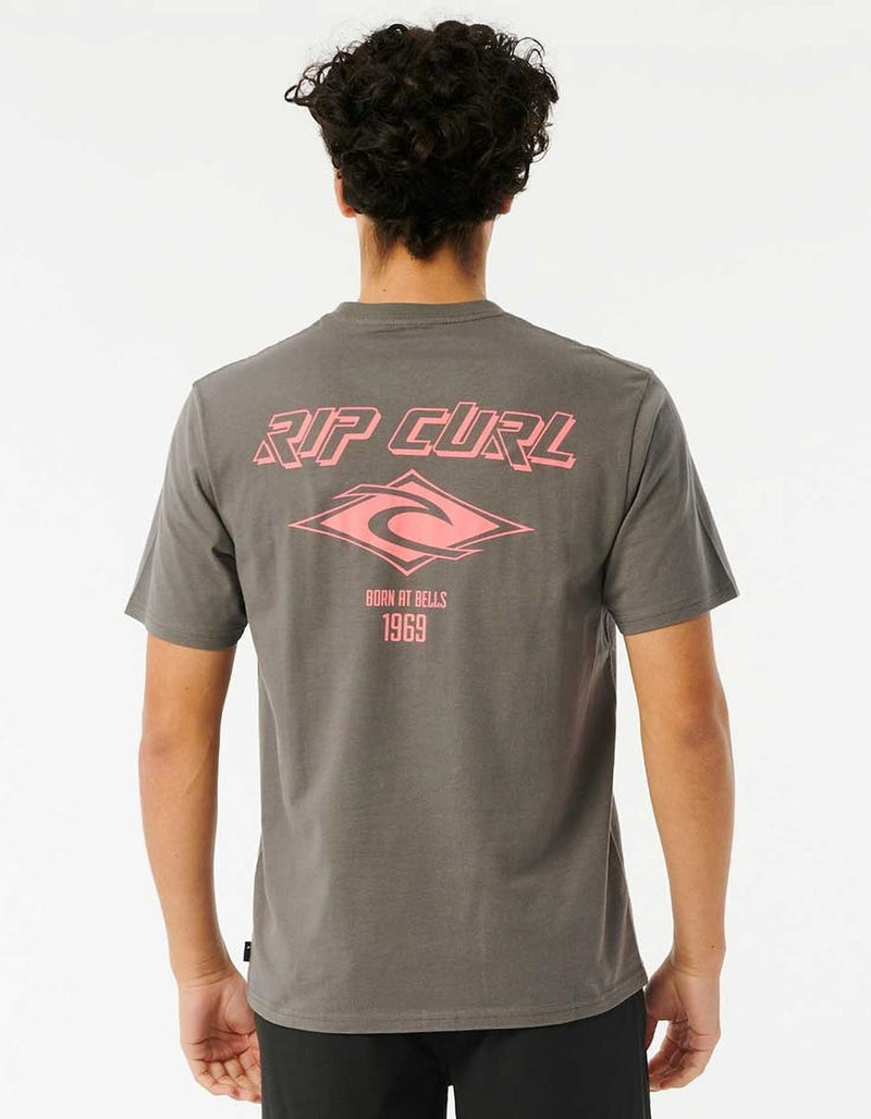 RIP CURL Fade Out Essential Mens Tee - DARK GRAY | Tillys