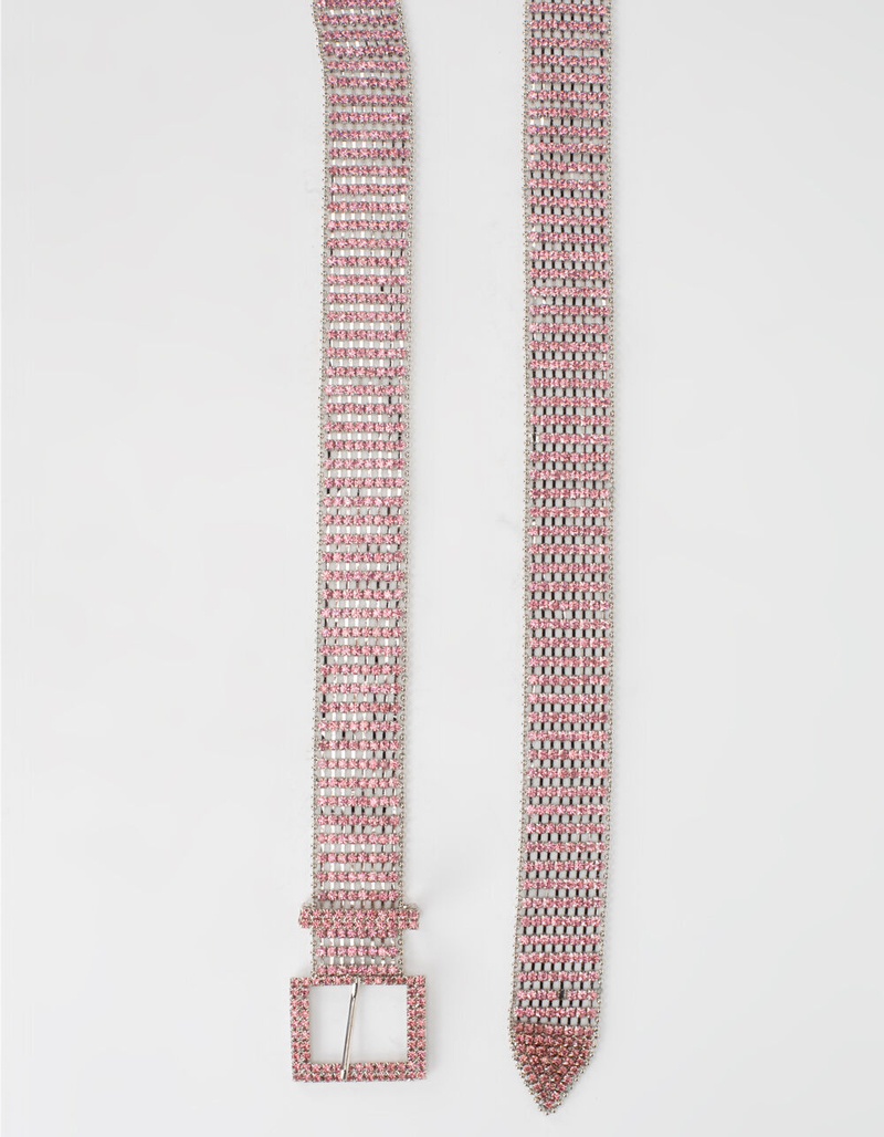 Pink Rhinestone Womens Belt - PINK | Tillys