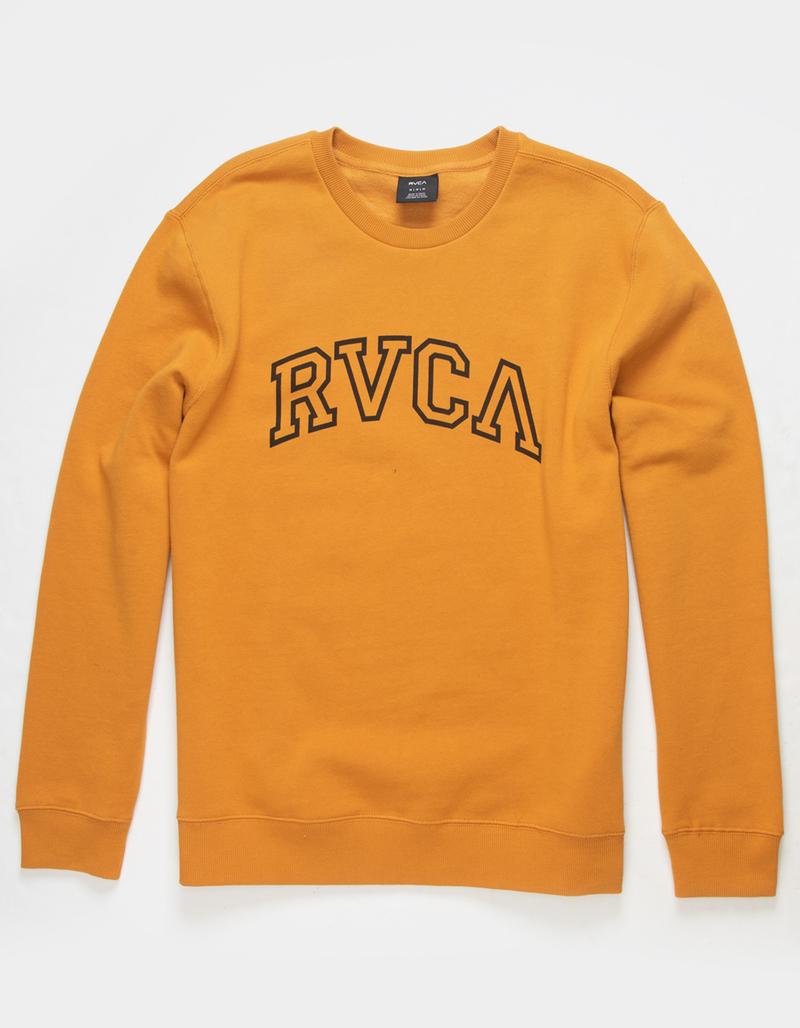 RVCA Emblem Mens Crewneck Sweatshirt - HONEY | Tillys