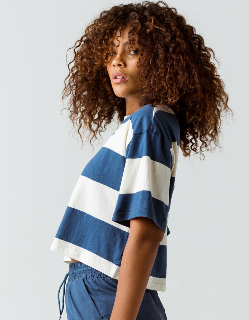 BRIXTON Hilt Gate Womens Skimmer Tee - BLUE/WHITE - XS | Tillys