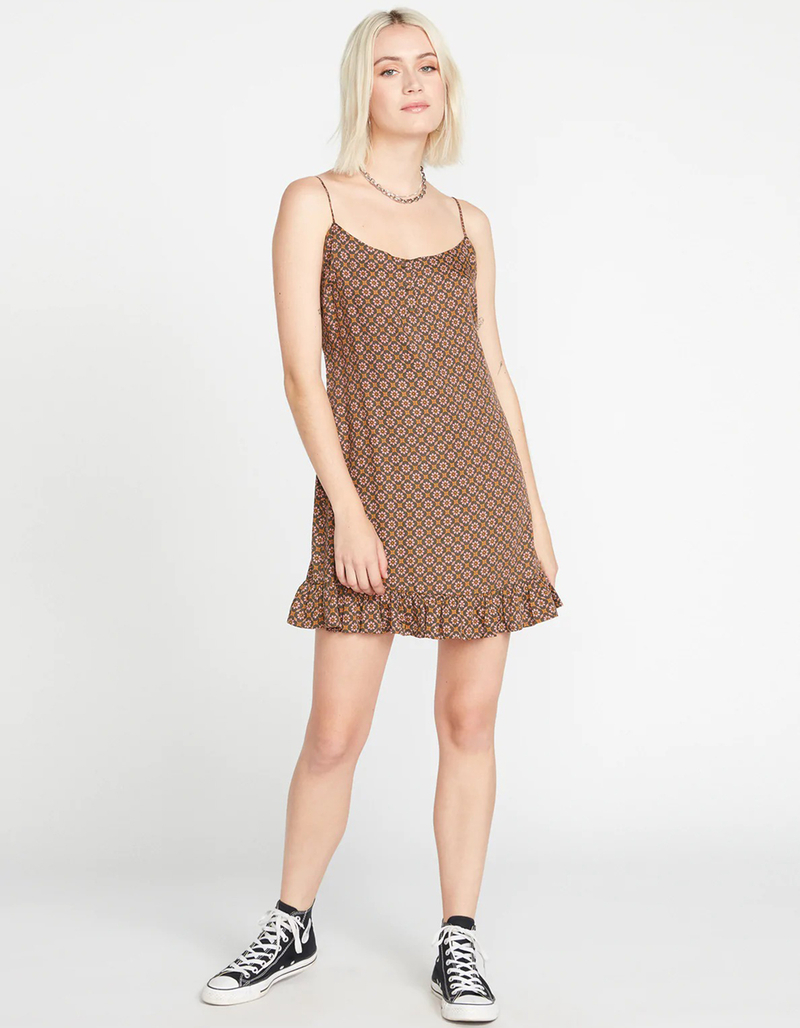 VOLCOM Beachnut Mini Dress - BROWN COMBO | Tillys