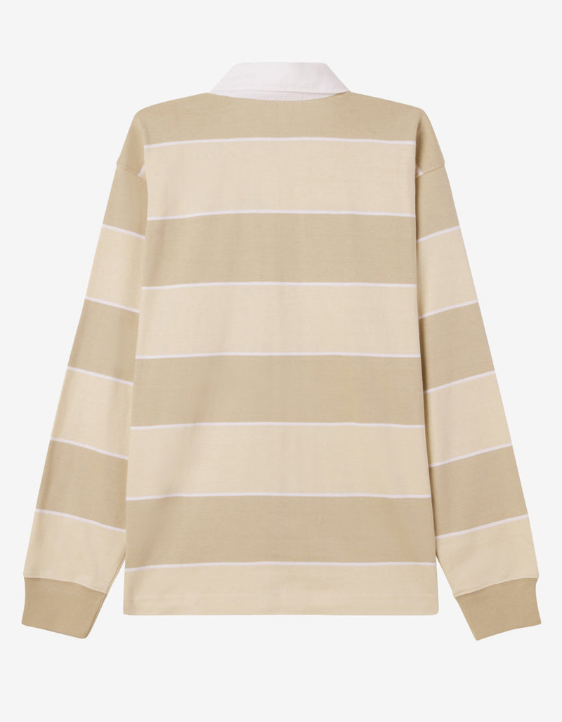 OBEY Origin Rugby Mens Long Sleeve Polo Shirt - Cream Combo | Tillys