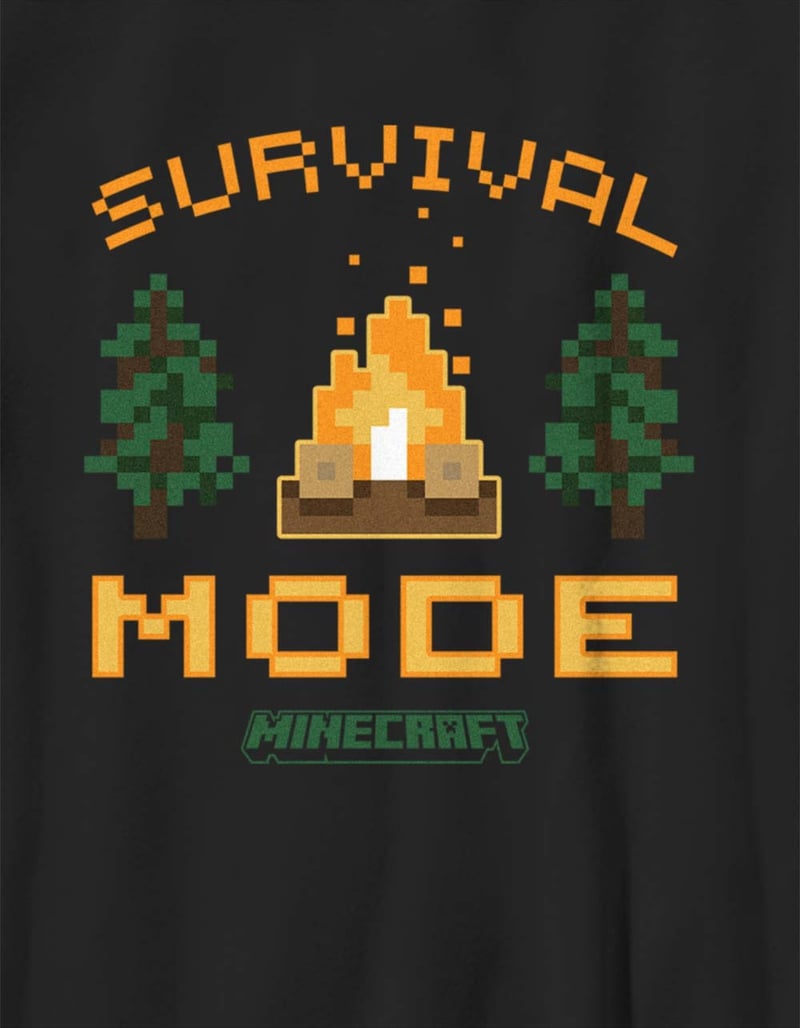 MINECRAFT Survival Mode Unisex Kids Tee - BLACK | Tillys