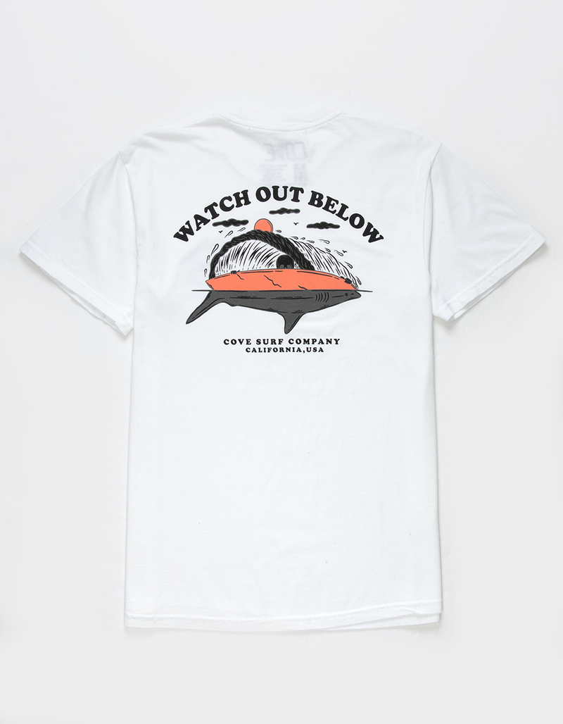 COVE SURF CO. Watch Out Below Mens Tee - WHITE | Tillys