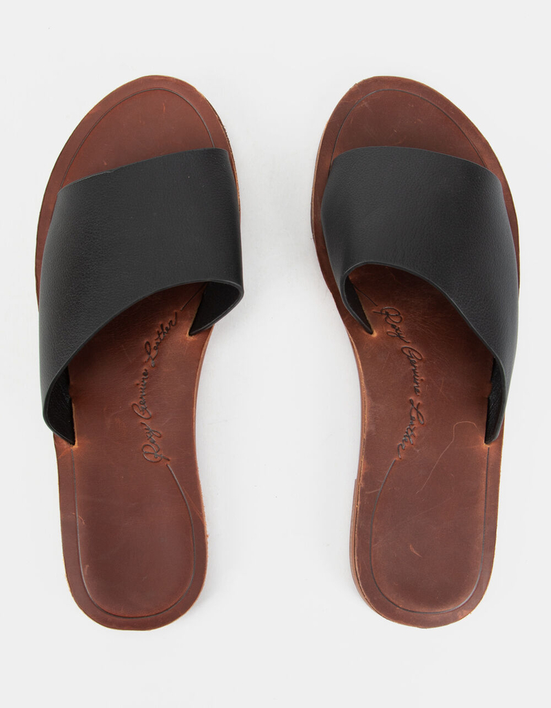 ROXY Helena Leather Womens Sandals - BLACK - 8 | Tillys