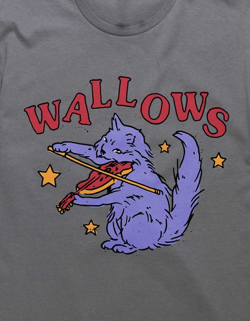 WALLOWS Cat Fiddle Unisex Tee - CHARCOAL | Tillys