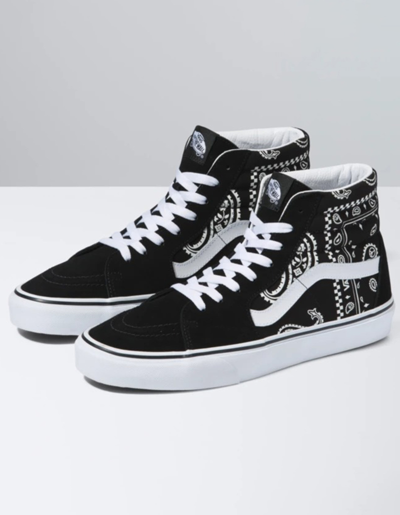 VANS Peace Paisley Sk8-Hi Shoes - BLK/WHT - M11.5 | Tillys