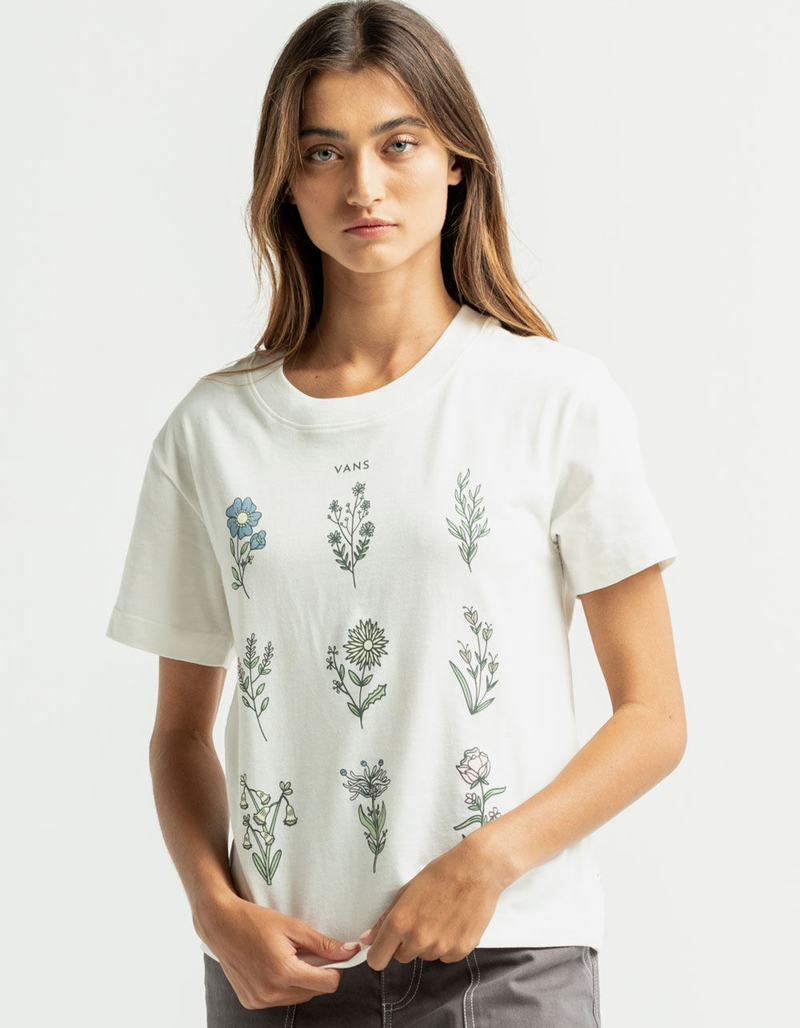 VANS Whimsy Boxy Womens Tee - WHITE - L | Tillys