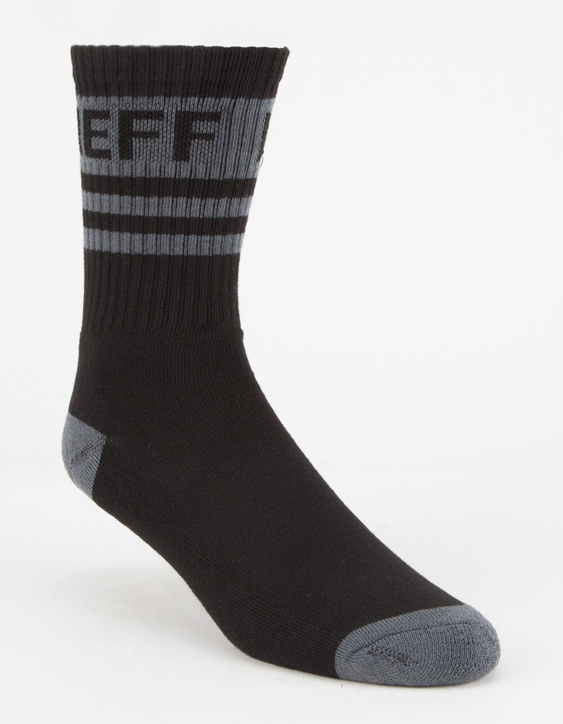 NEFF Logo Boys Socks - BLKGR - ONESZ | Tillys