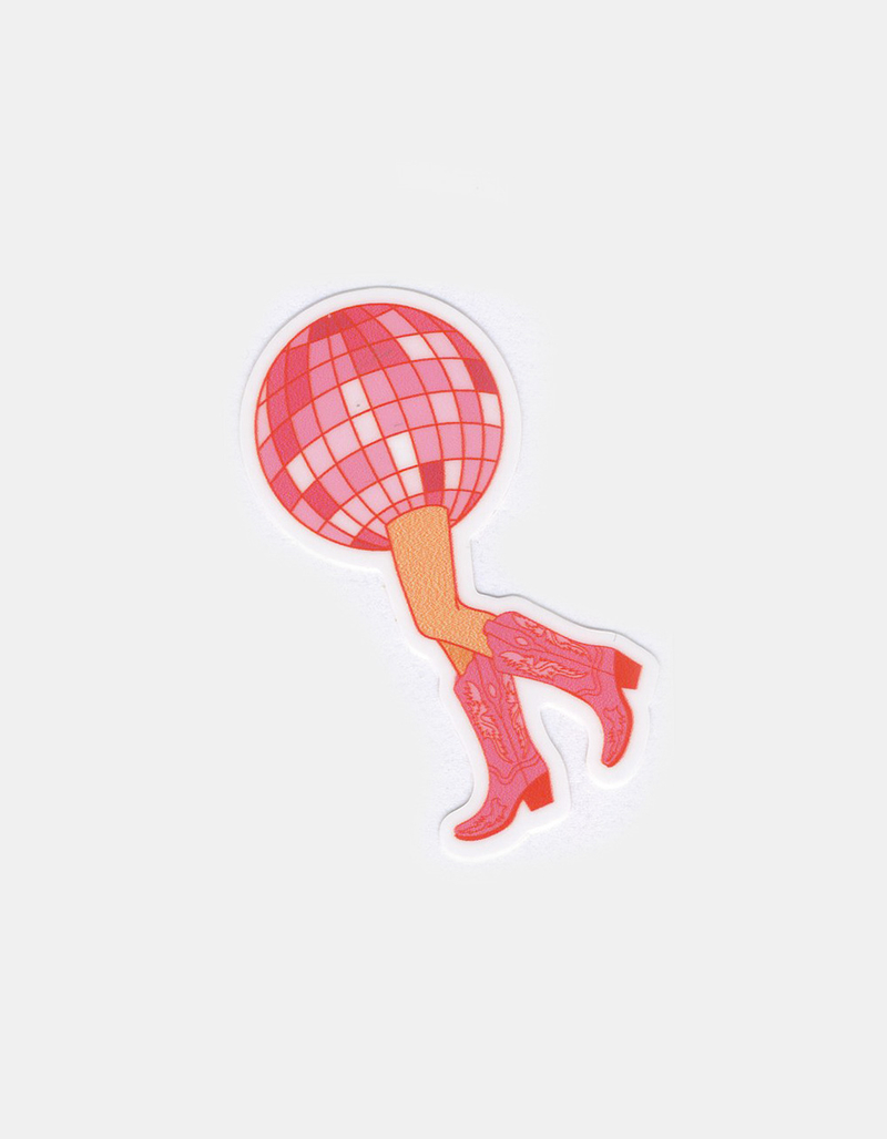 STICKER CABANA Legs Disco Ball Sticker - PINK - ONE SIZE | Tillys