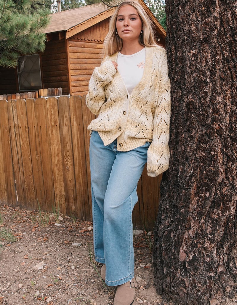 VOLCOM Cosmosa Womens Cardigan - Cream Combo | Tillys