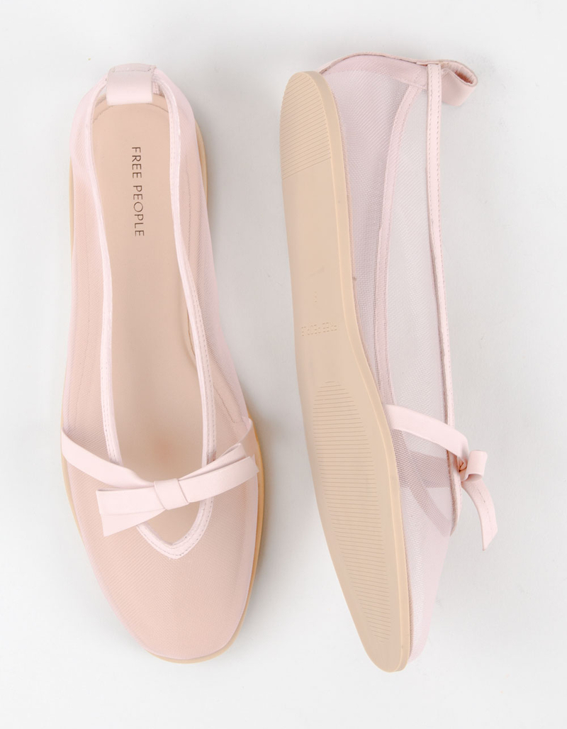 FREE PEOPLE Mesh Mania Bow Womens Flats - LIGHT PINK | Tillys