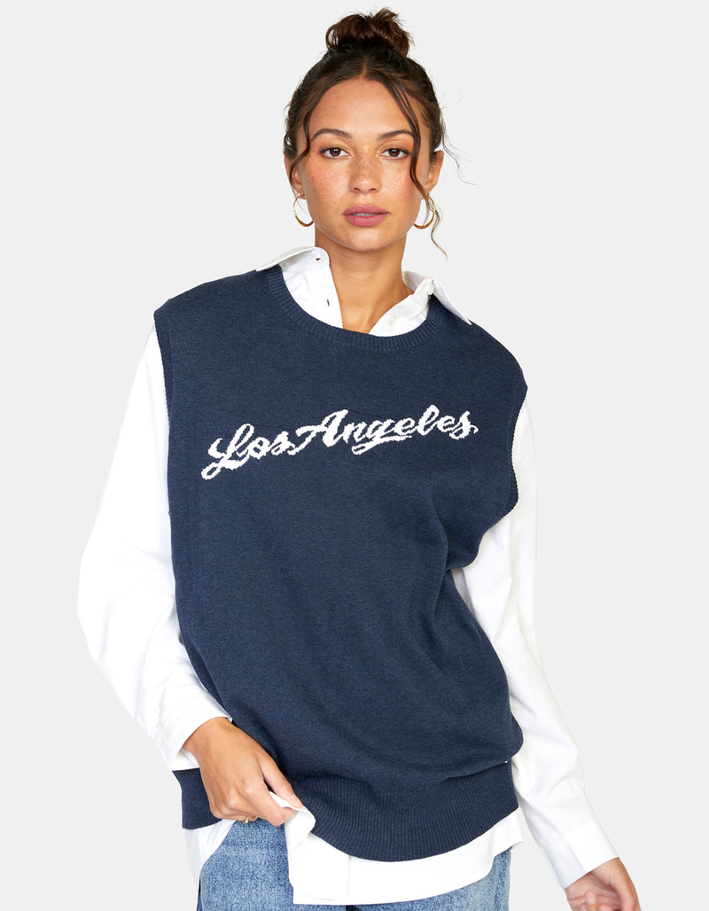 RVCA x Stella Maxwell Hometown Sweater Vest - FADED NAVY | Tillys
