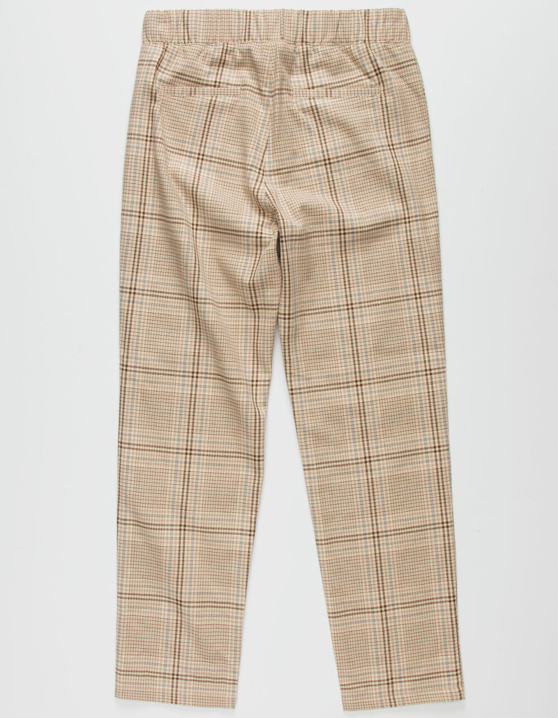 WHITE FAWN Plaid Girls Stretch Pants - CREAM COMBO - XS | Tillys