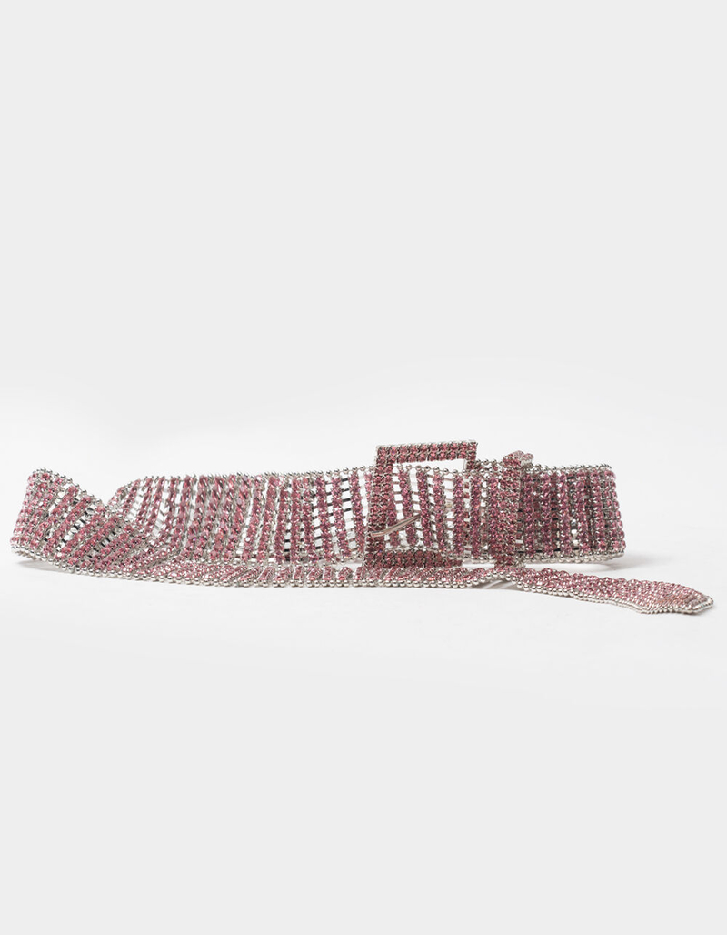 Pink Rhinestone Womens Belt - PINK | Tillys