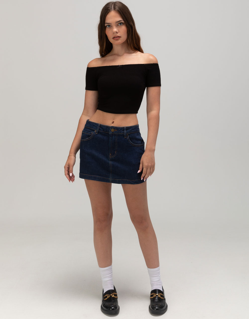 BOZZOLO Ballet Neck Womens Top - BLACK | Tillys