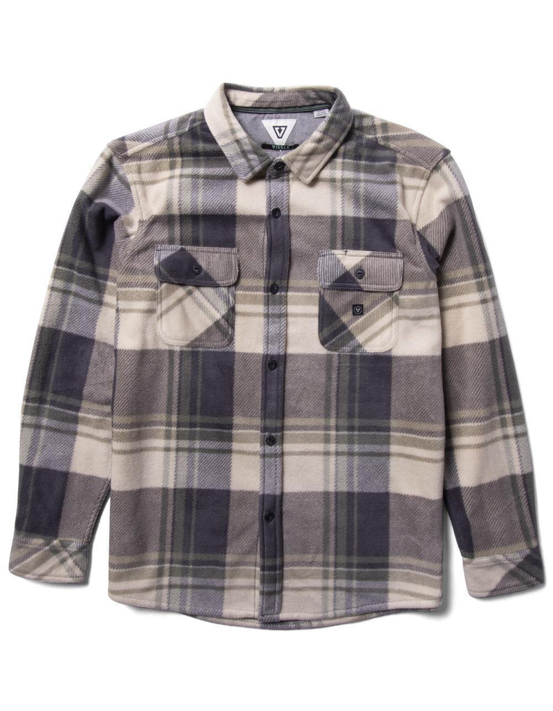 VISSLA Eco-Zy Mens Polar Flannel - OLIVE COMBO | Tillys