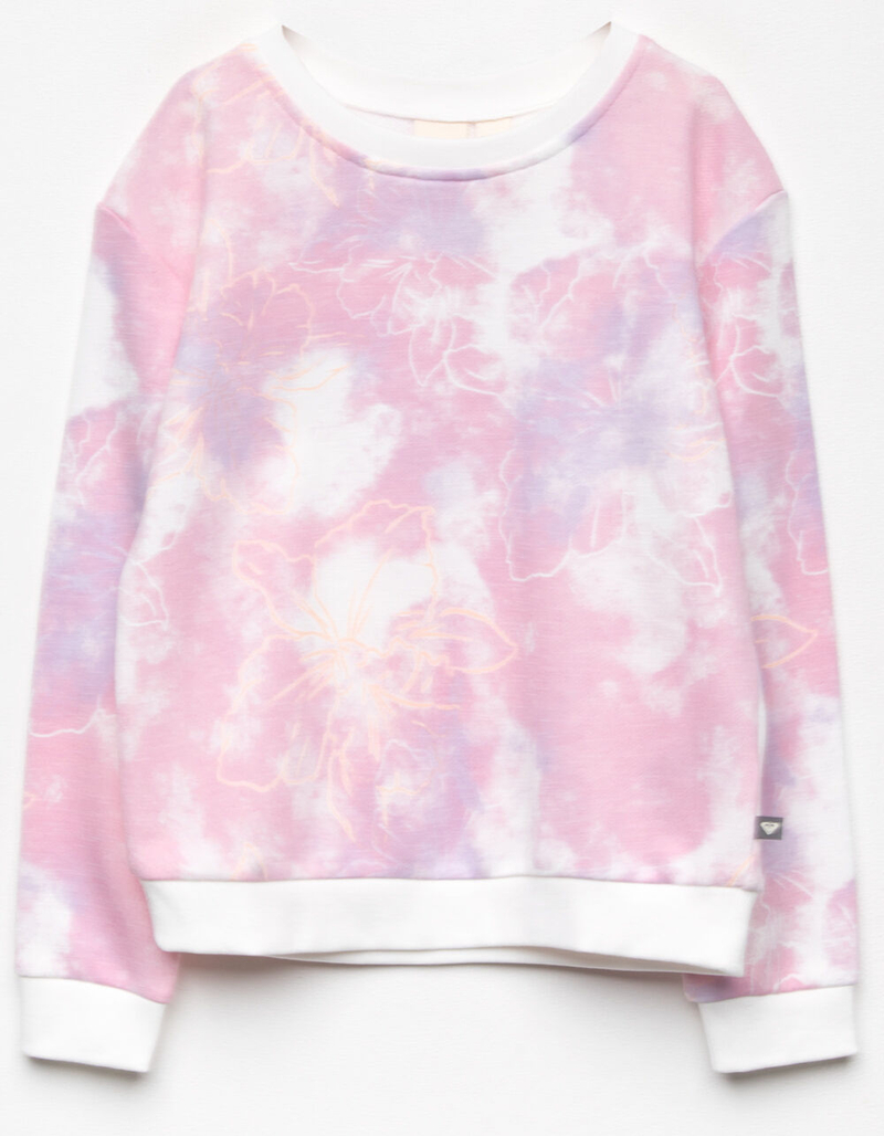 ROXY Under Blue Lagoon Girls Crew Sweatshirt (Little Girls, Big Girls ...
