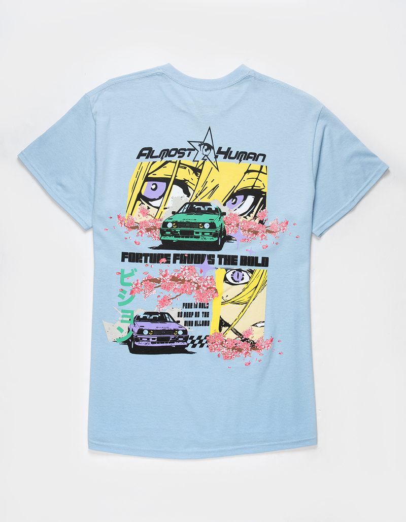 ALMOST HUMAN Fortune Favors The Bold Mens Tee - LIGHT BLUE | Tillys